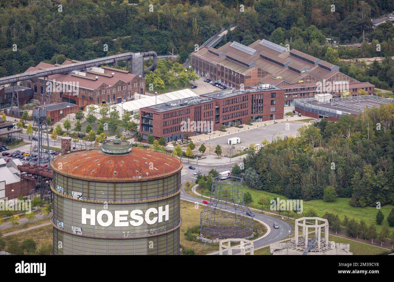 Phoenix west area and hoesch gasometer hi-res stock photography and ...
