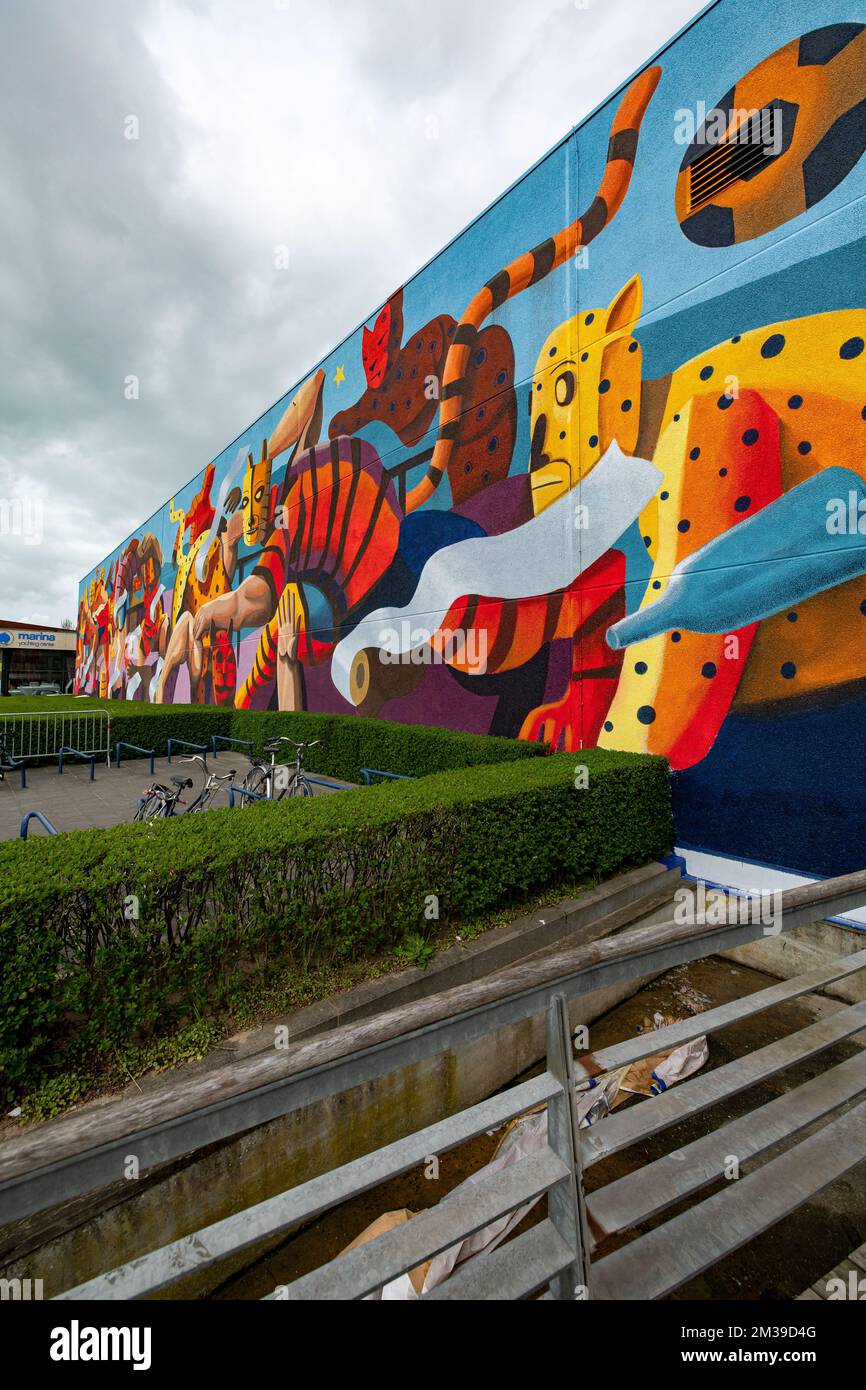 Illustration picture shows a work of art from Argentine artist Franco ...