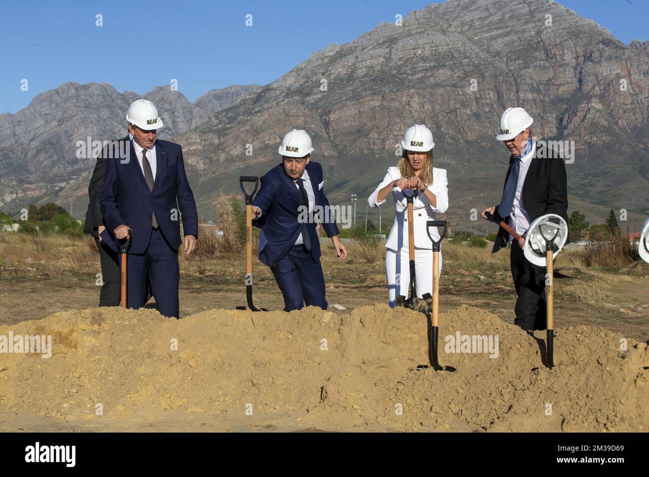 Flemish Minister President Jan Jambon, Lotus Bakeries CEO Jan Boone and ...