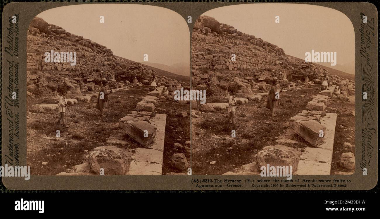 The Heraeon (E.) where the chiefs of Argolis swore fealty to Agamemnon ...