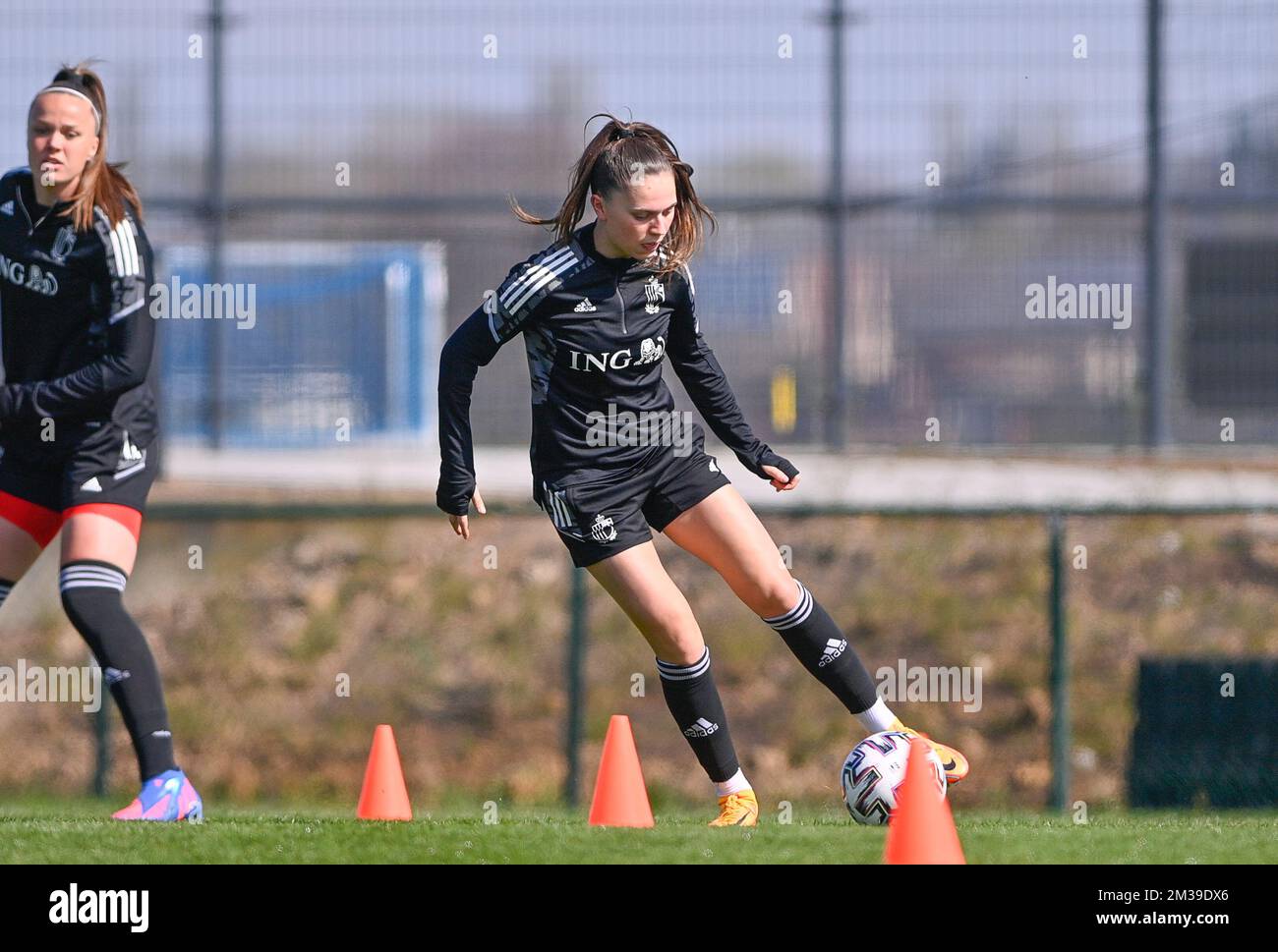 Belgium's Jill Janssens pictured in action during a training session of ...