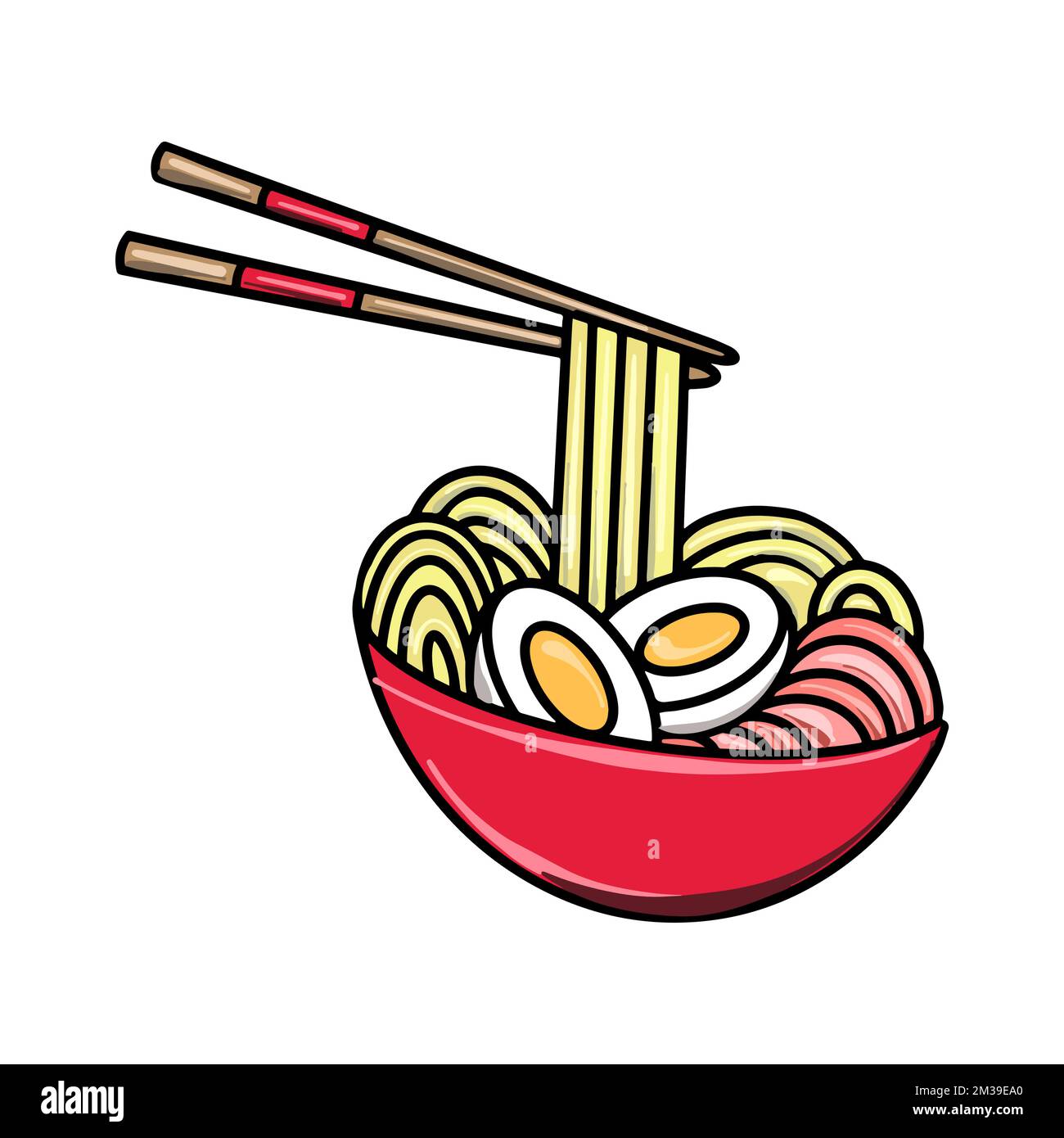 Japanese flat soup Stock Vector Images - Alamy