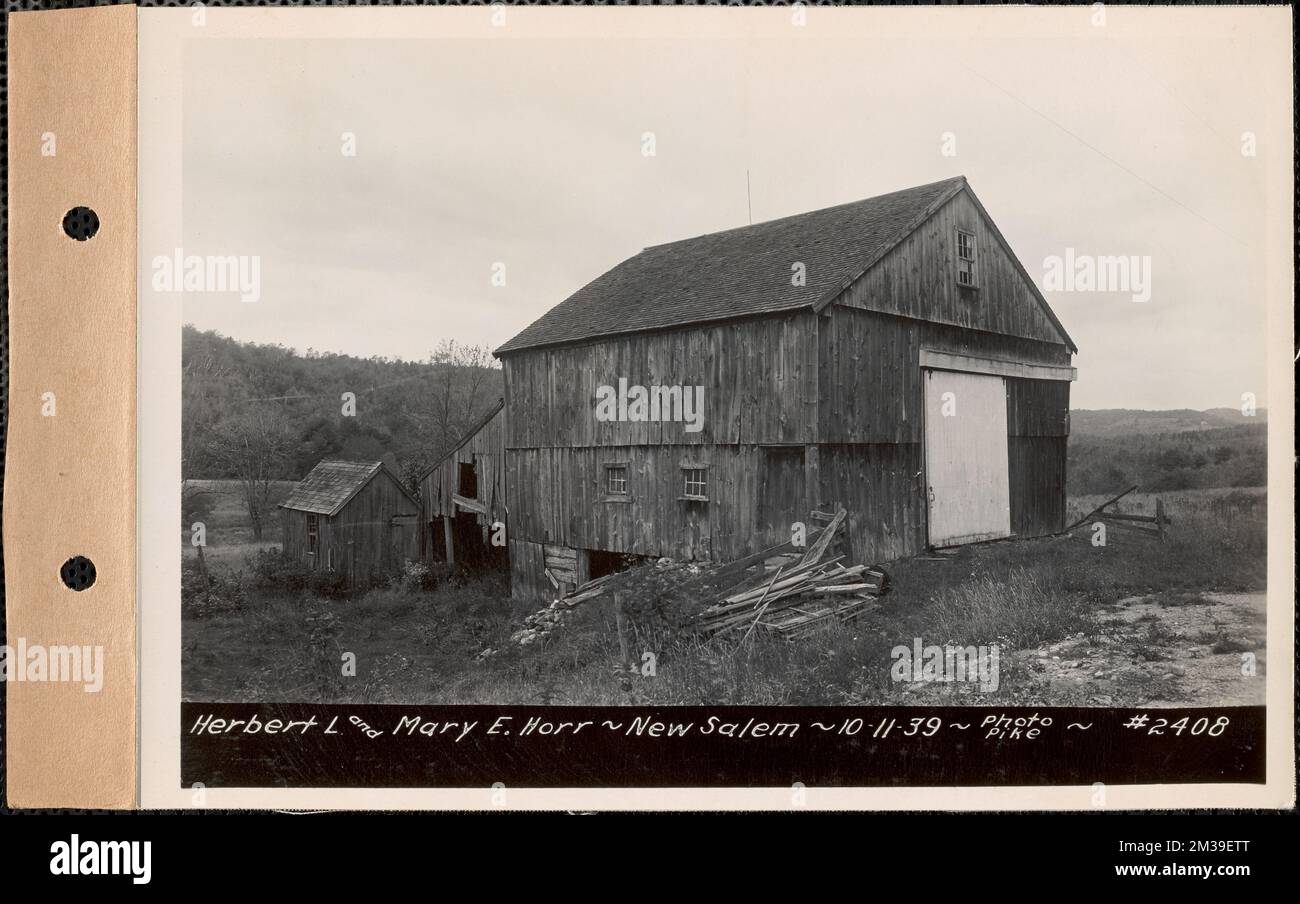 Herbert L. and Mary E. Horr, barn, New Salem, Mass., Oct. 11, 1939 ...