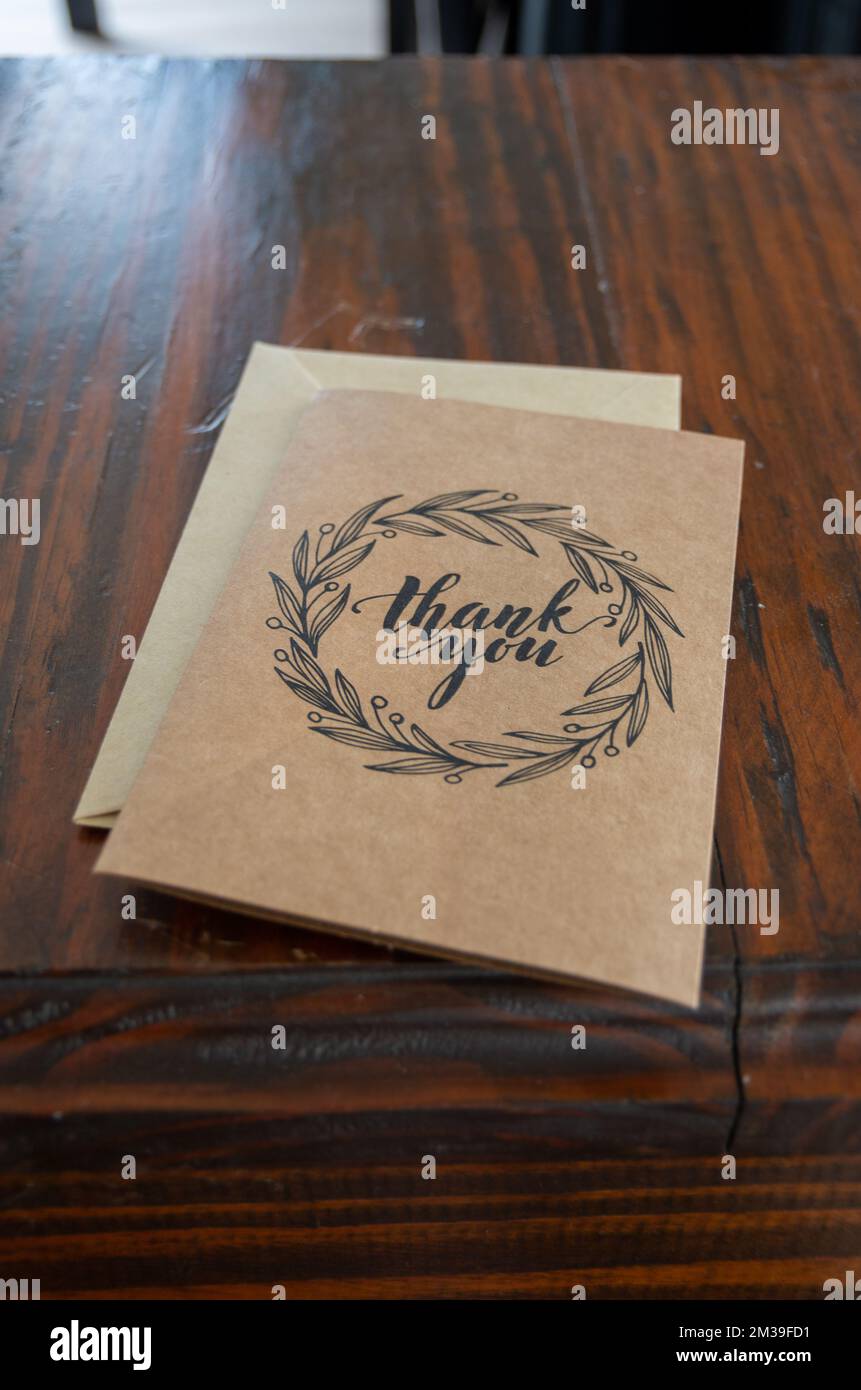 Beautiful thank you card hi-res stock photography and images - Alamy