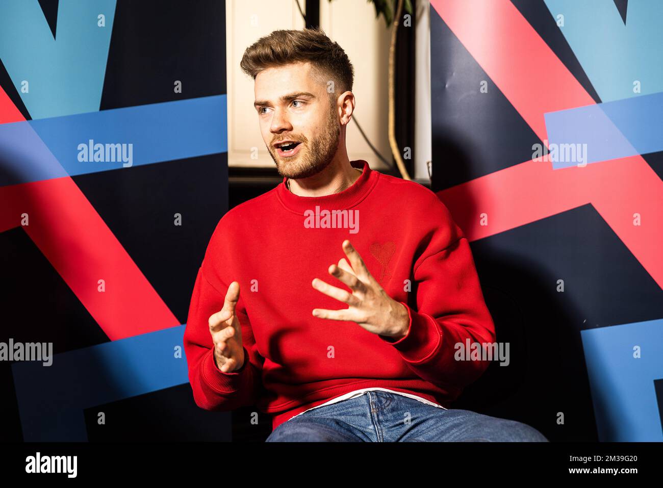 Lucas Dhont pictured during a press conference over the film 'Close ...