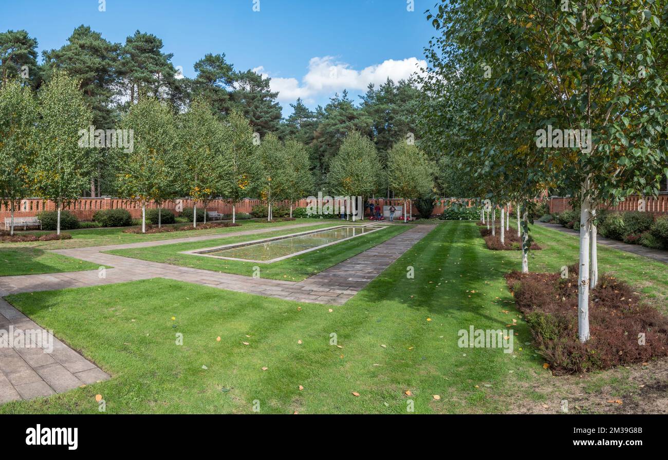 The Peace Garden inside the Muslim Burial Ground, Horsell Common ...