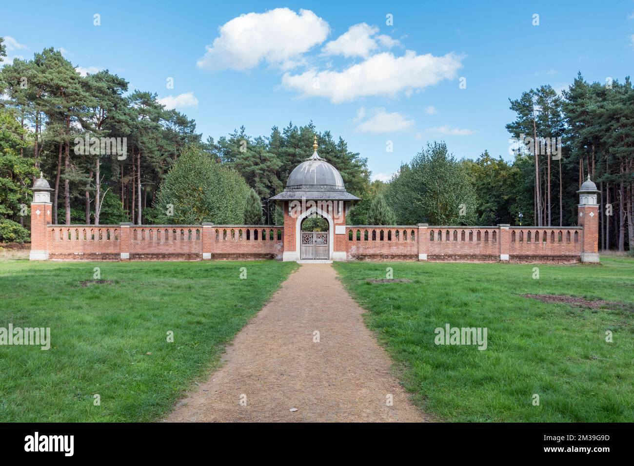 The entrance gate to the Muslim Burial Ground and Peace Gardens ...