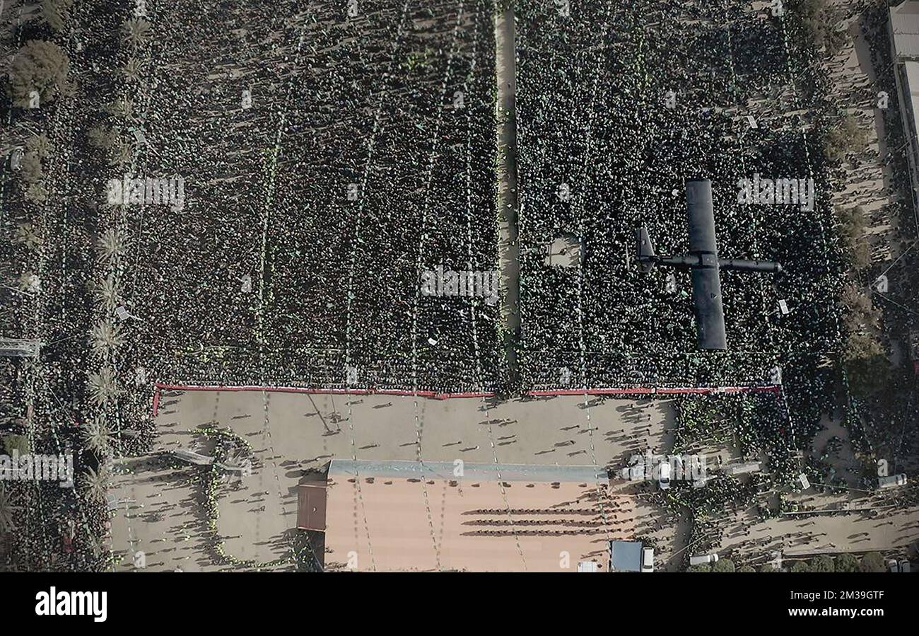 Gaza City, Gaza Strip, Palestine. 14th December, 2022. Drones of Izz al ...