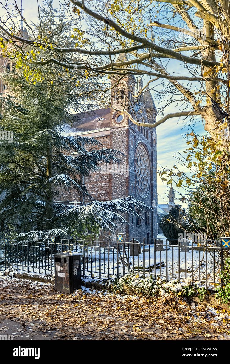St. Albans Cathedral also known as St. Albans Abbey Stock Photo - Alamy