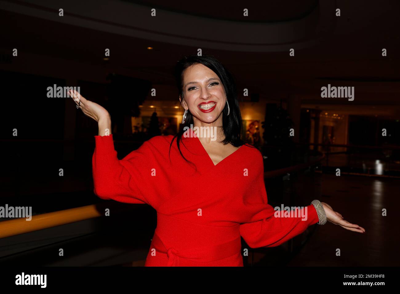 Acarina bei der Liveshow Music-Match im MytVplus Studio im Elbepark ...