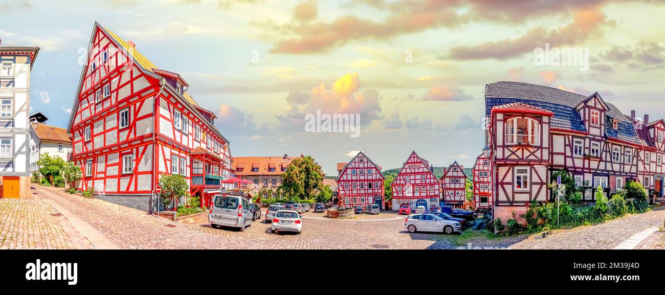Old city of Schlitz, Hessen, Germany Stock Photo - Alamy