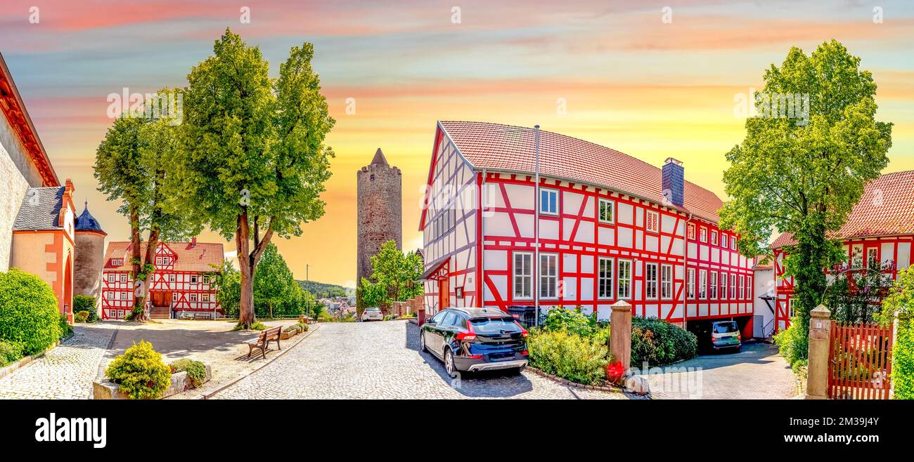 Old city of Schlitz, Hessen, Germany Stock Photo - Alamy