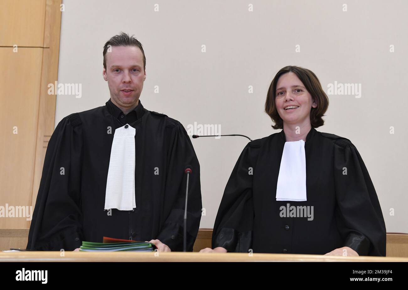 Jurgen Millen and and Joke Feytons are pictured during the jury ...