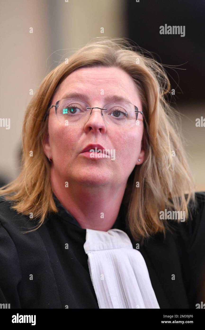 Lawyer Natascha Bielen is pictured during the jury constitution session ...