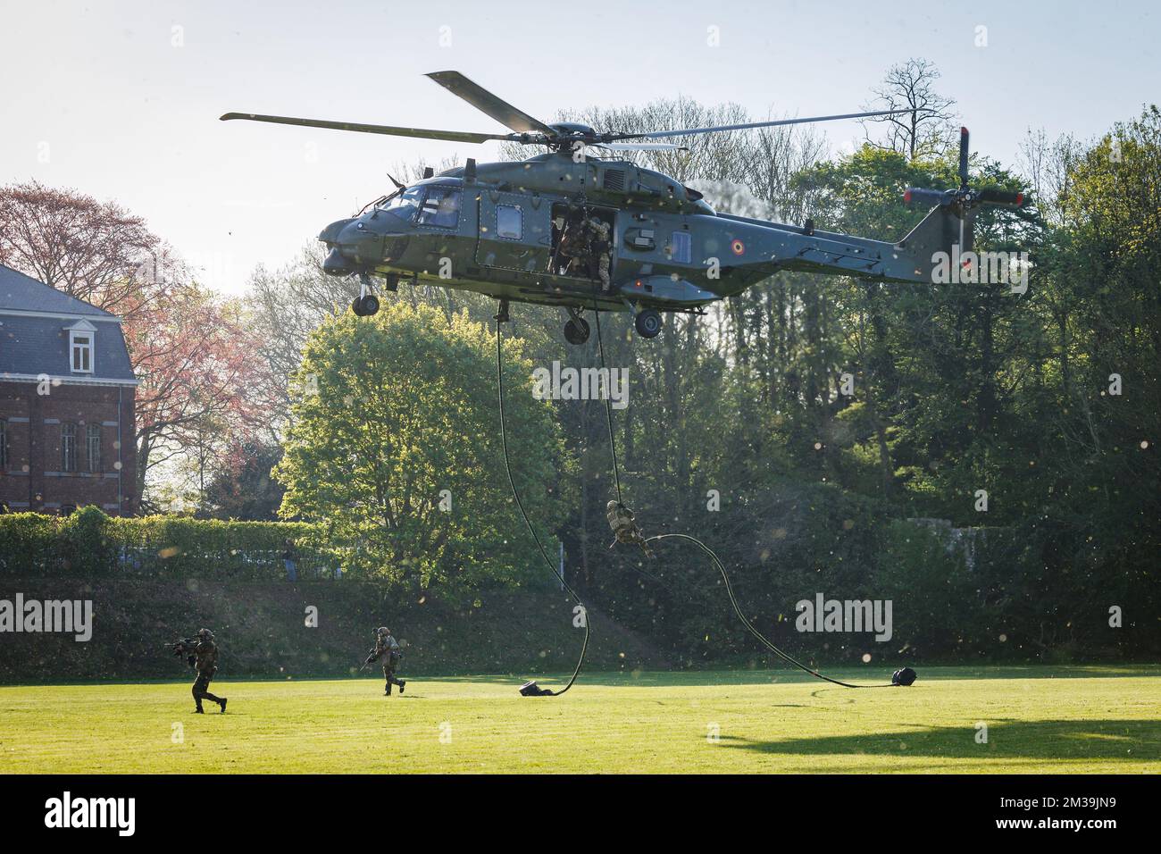 Illustration picture shows a military excercice called Nemesis ...