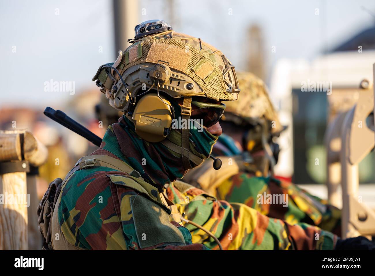 Illustration picture shows a military excercice called Nemesis ...