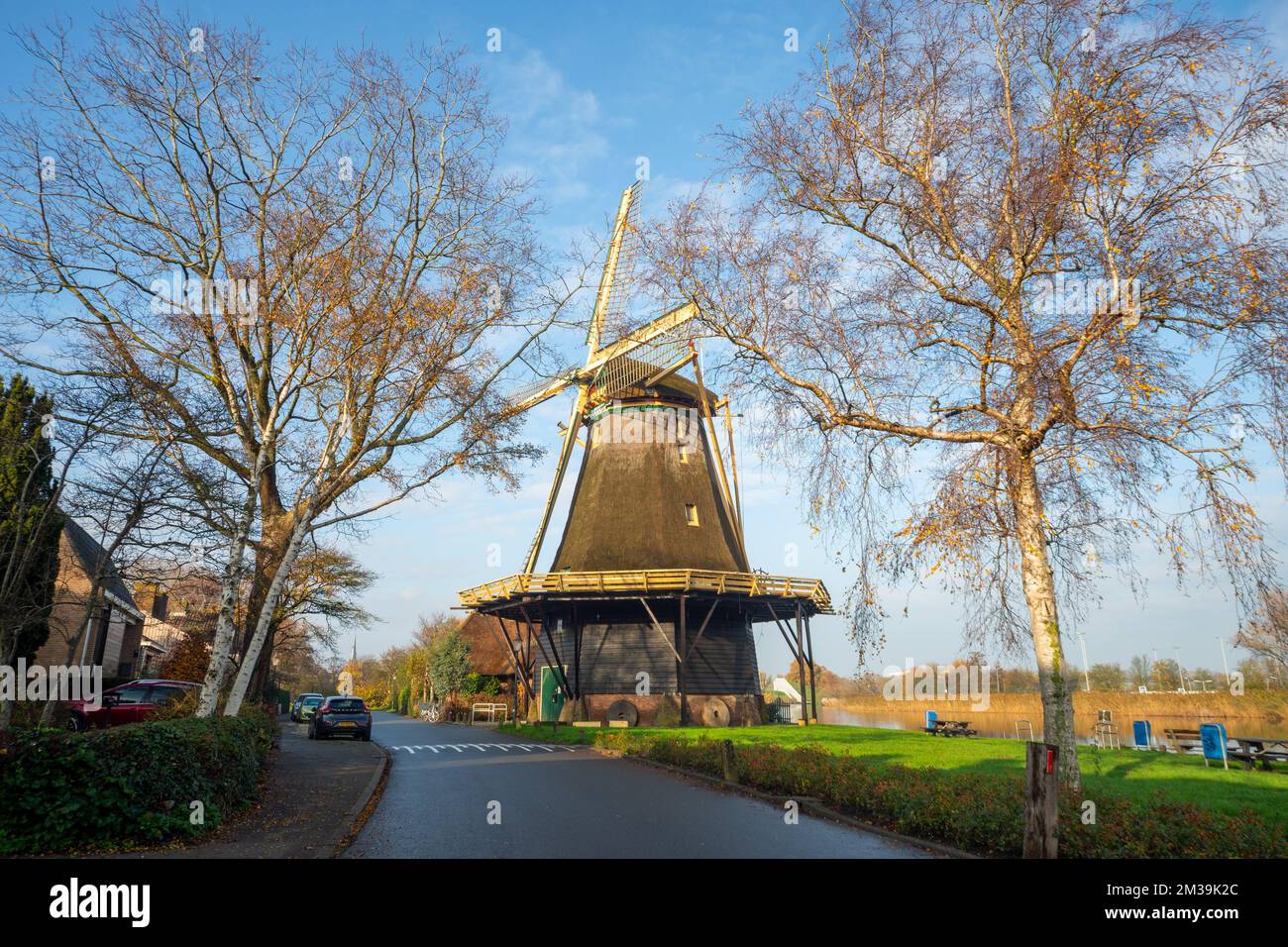 Molen De Vriendschap, traditional Dutch windmill in the small town of ...