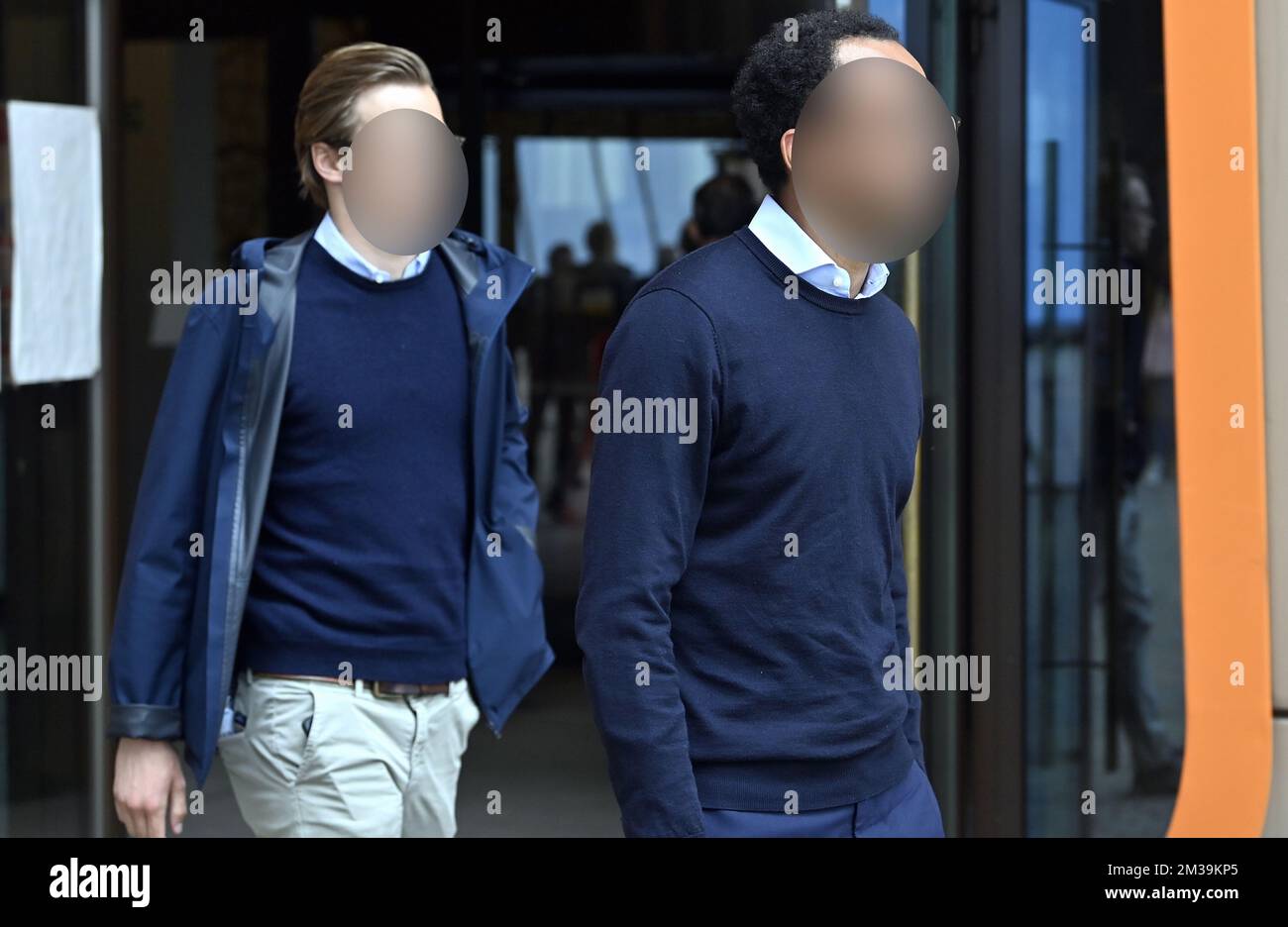 The accused pictured at the start of the trial against the 18 members ...