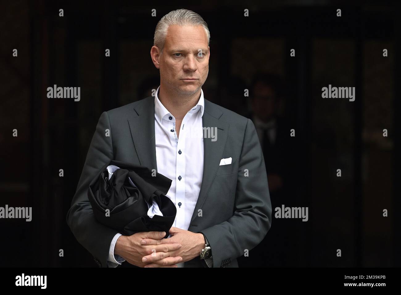 Lawyer Walter Damen pictured at the start of the trial against the 18 ...