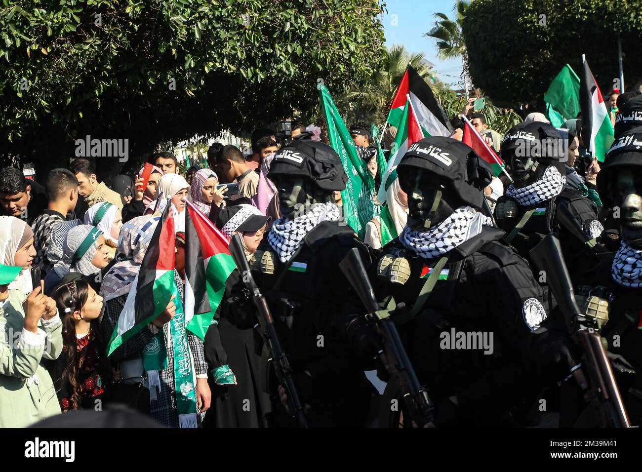 Gaza City, Gaza Strip, Palestine. 14th December, 2022. Members and ...