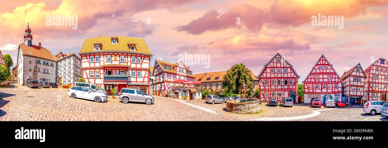 Old city of Schlitz, Hessen, Germany Stock Photo - Alamy