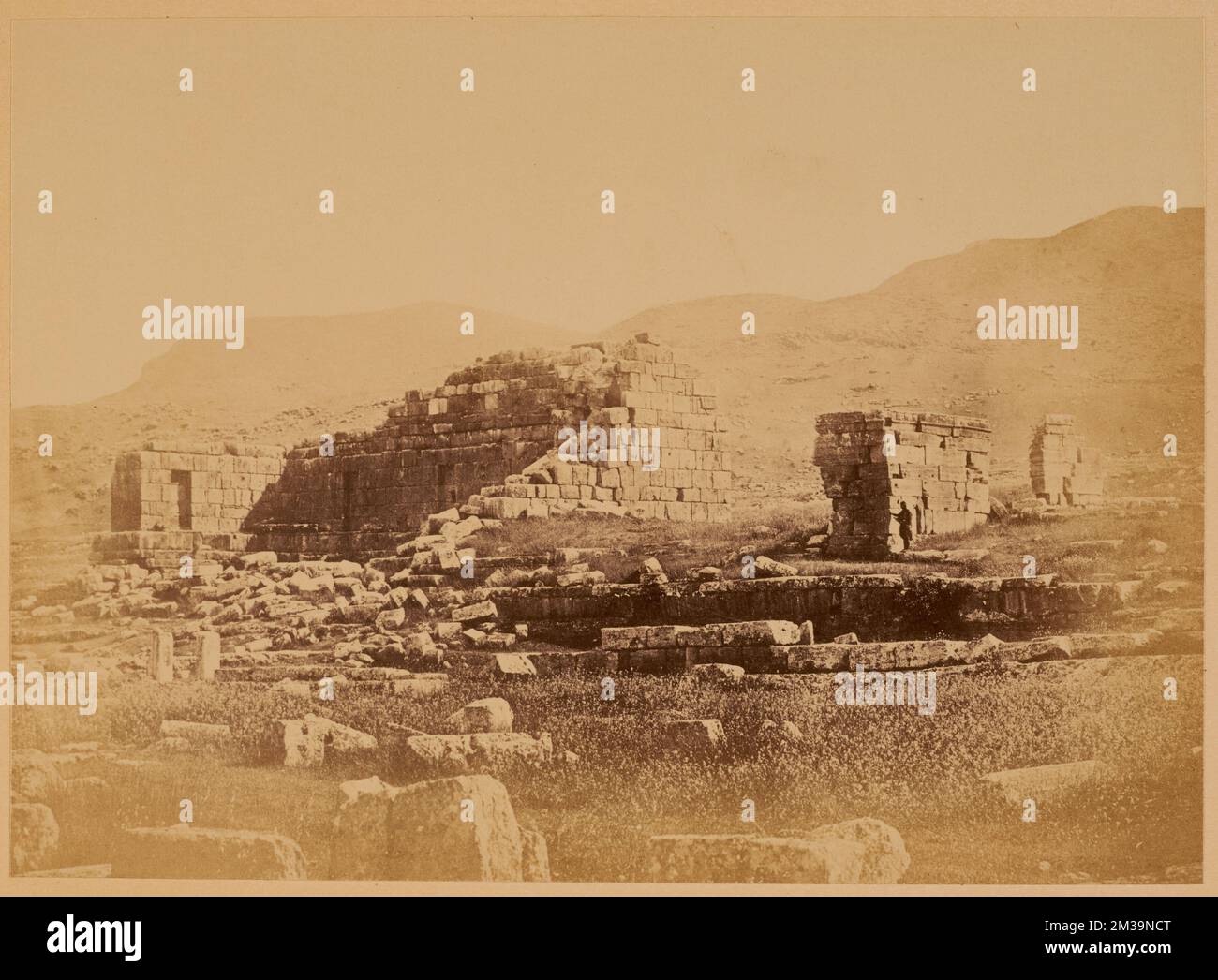 Hierapolis.The Plutonium at the foot of the temple, the water exhaling ...