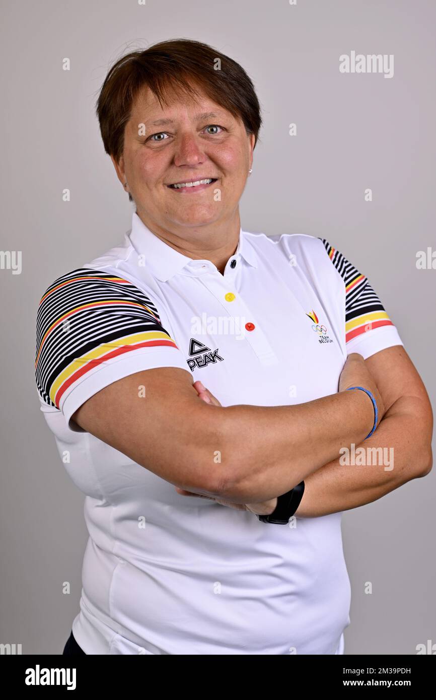 coach Isabelle Soumillon poses for the photographer at a photoshoot for ...