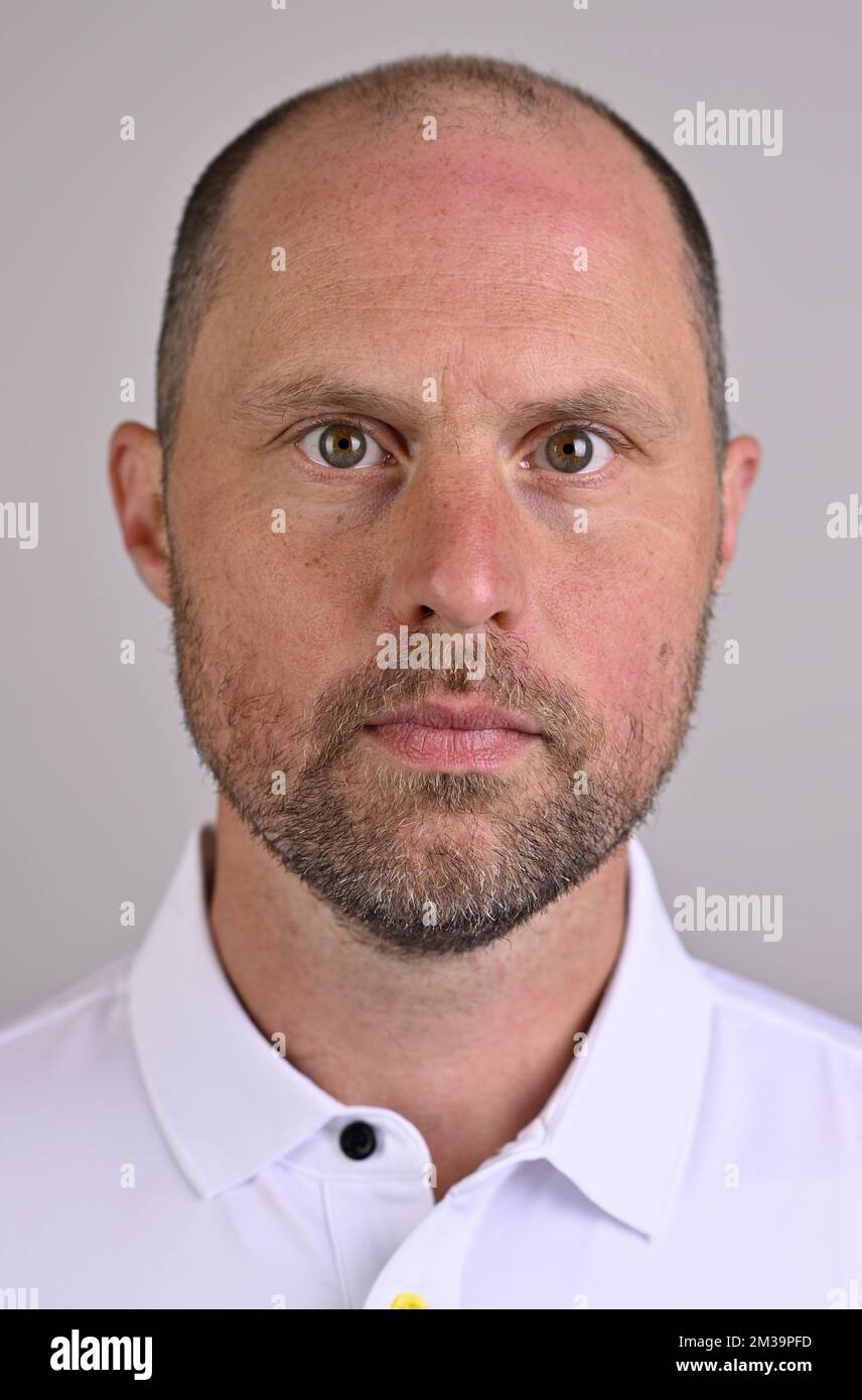 Joeri Janssens poses for the photographer at a photoshoot for the ...