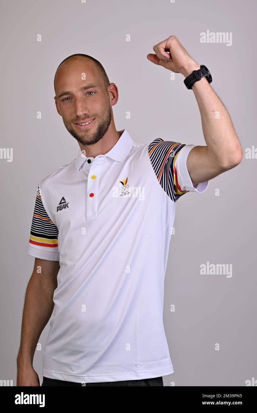 Vincent Bierinckx poses for the photographer at a photoshoot for the ...