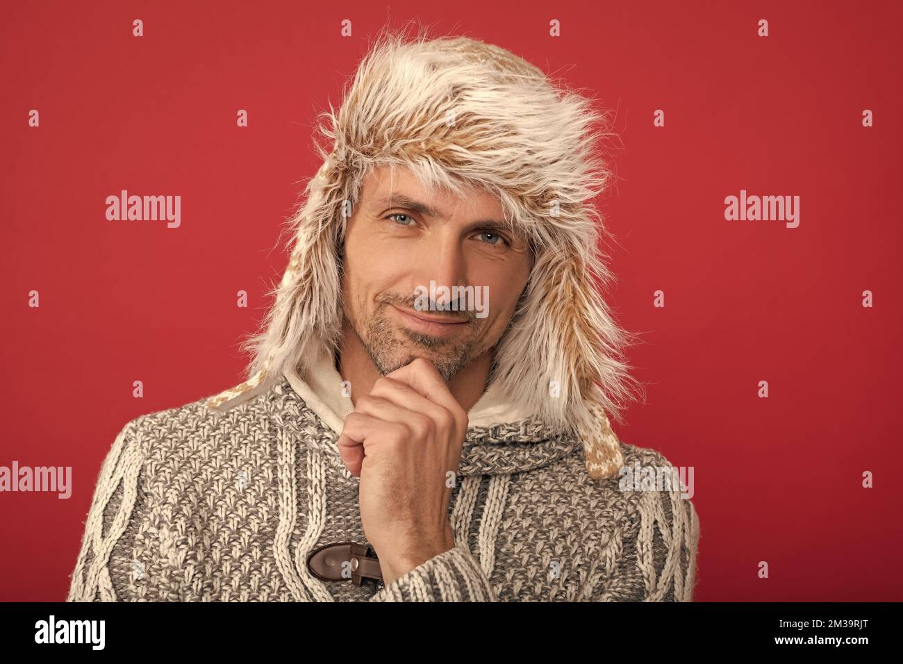 Handsome man wear sweater hi-res stock photography and images - Alamy