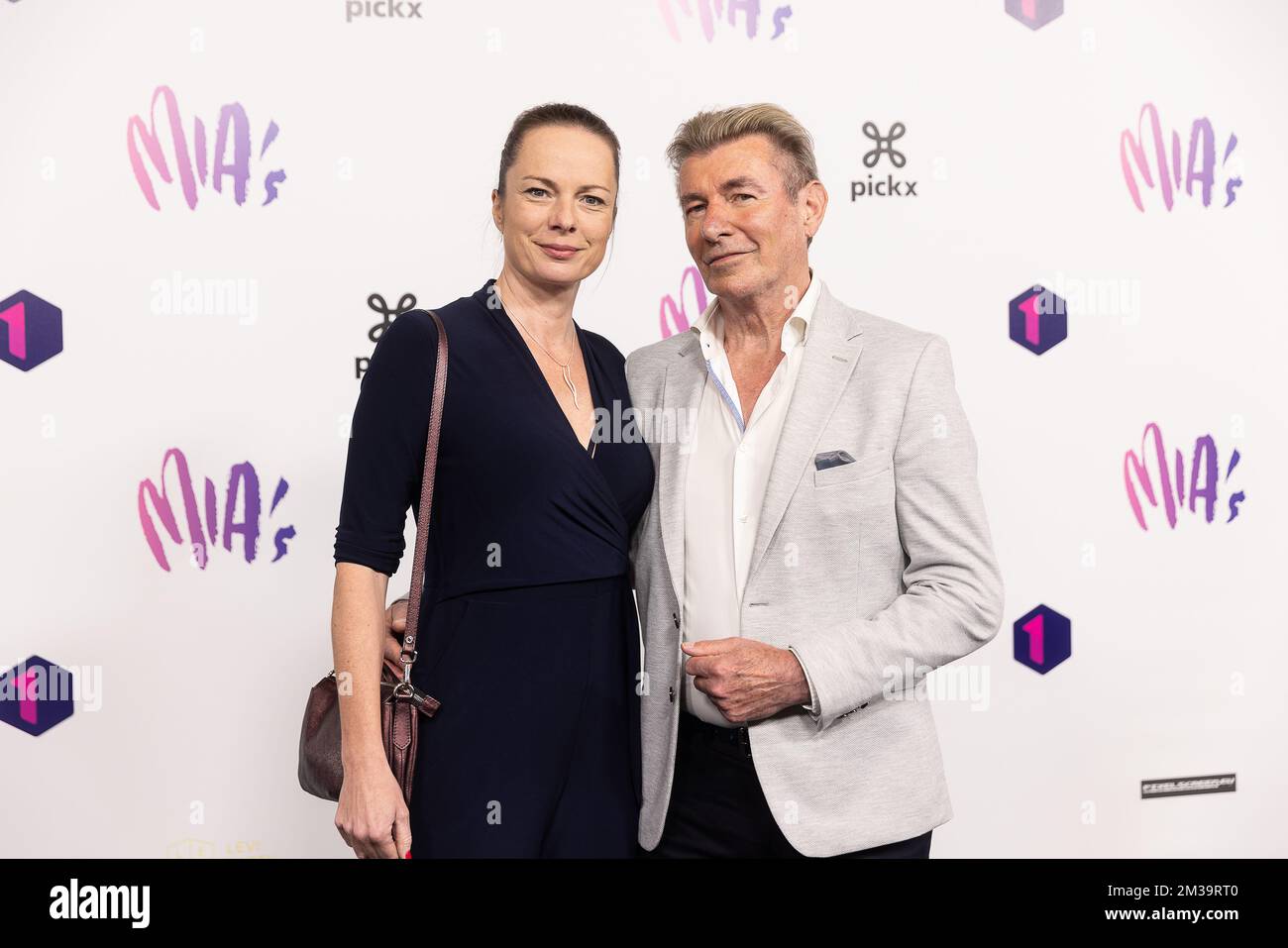 Singer Paul Michiels and his wife Tineke pictured on the red carpet at ...