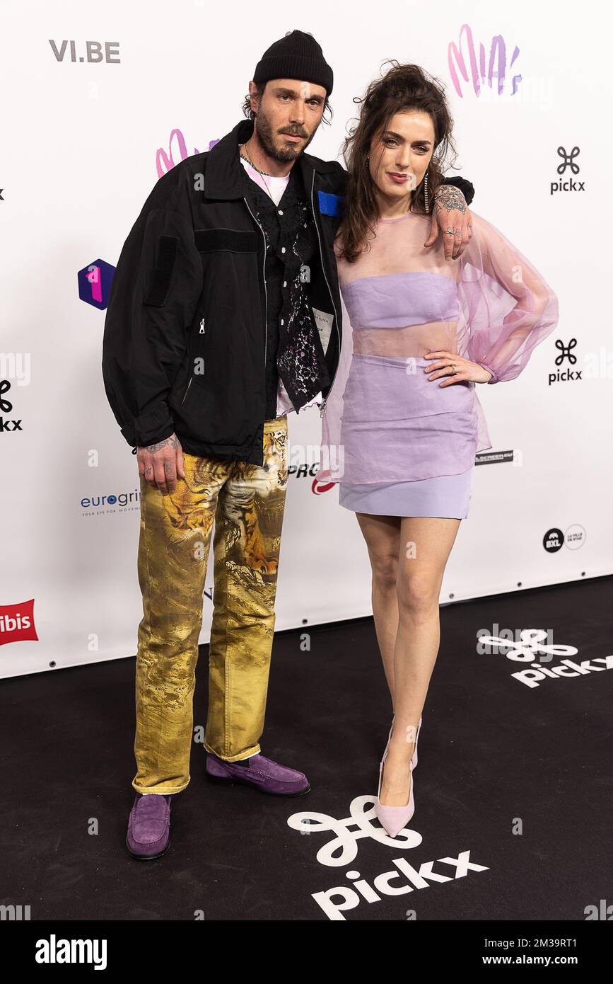 Olga Leyers and a friend pictured on the red carpet at the arrival for ...
