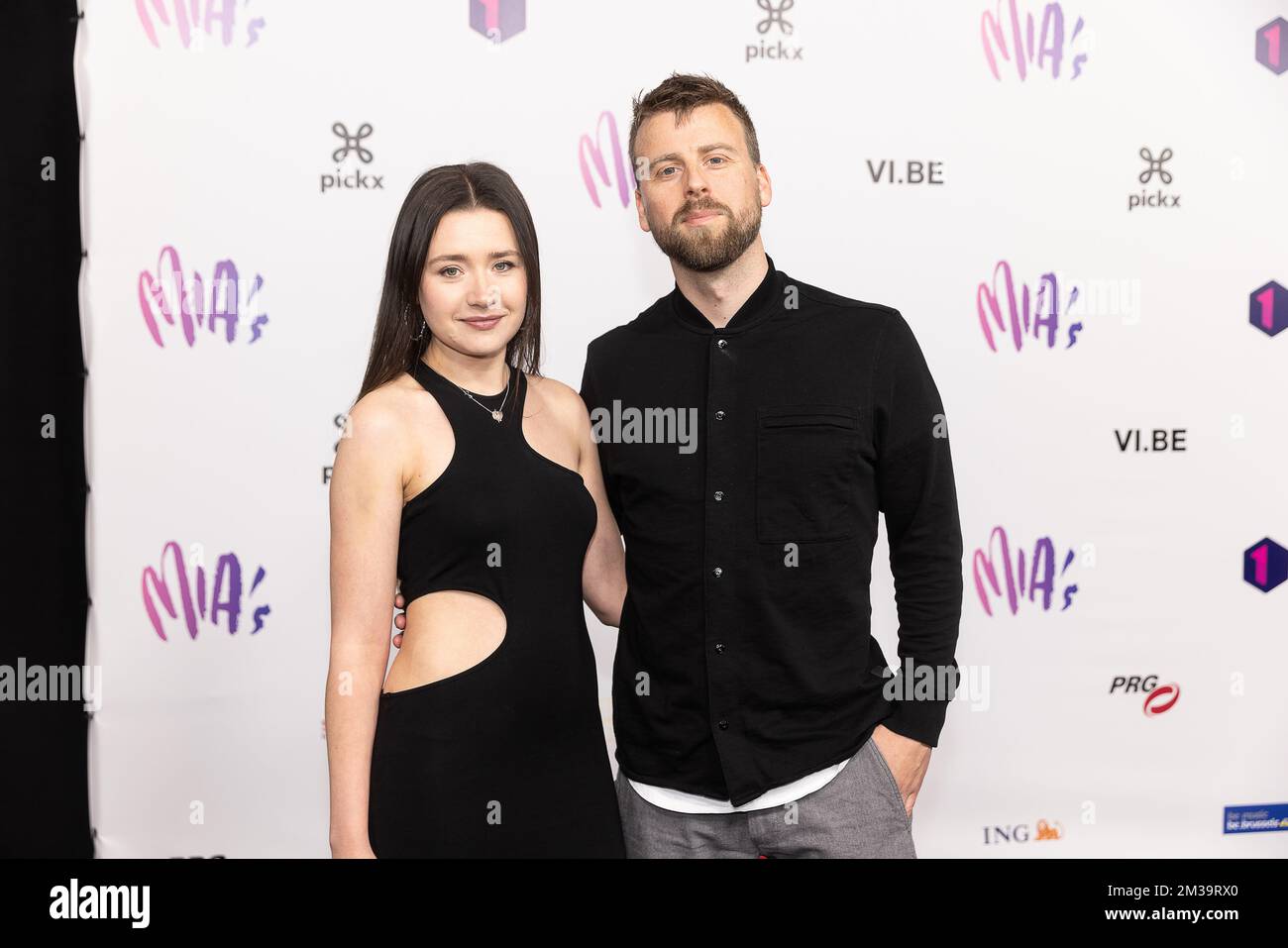 Singer Johannes Faes aka Tourist LeMC and partner Marta Mataczynska ...