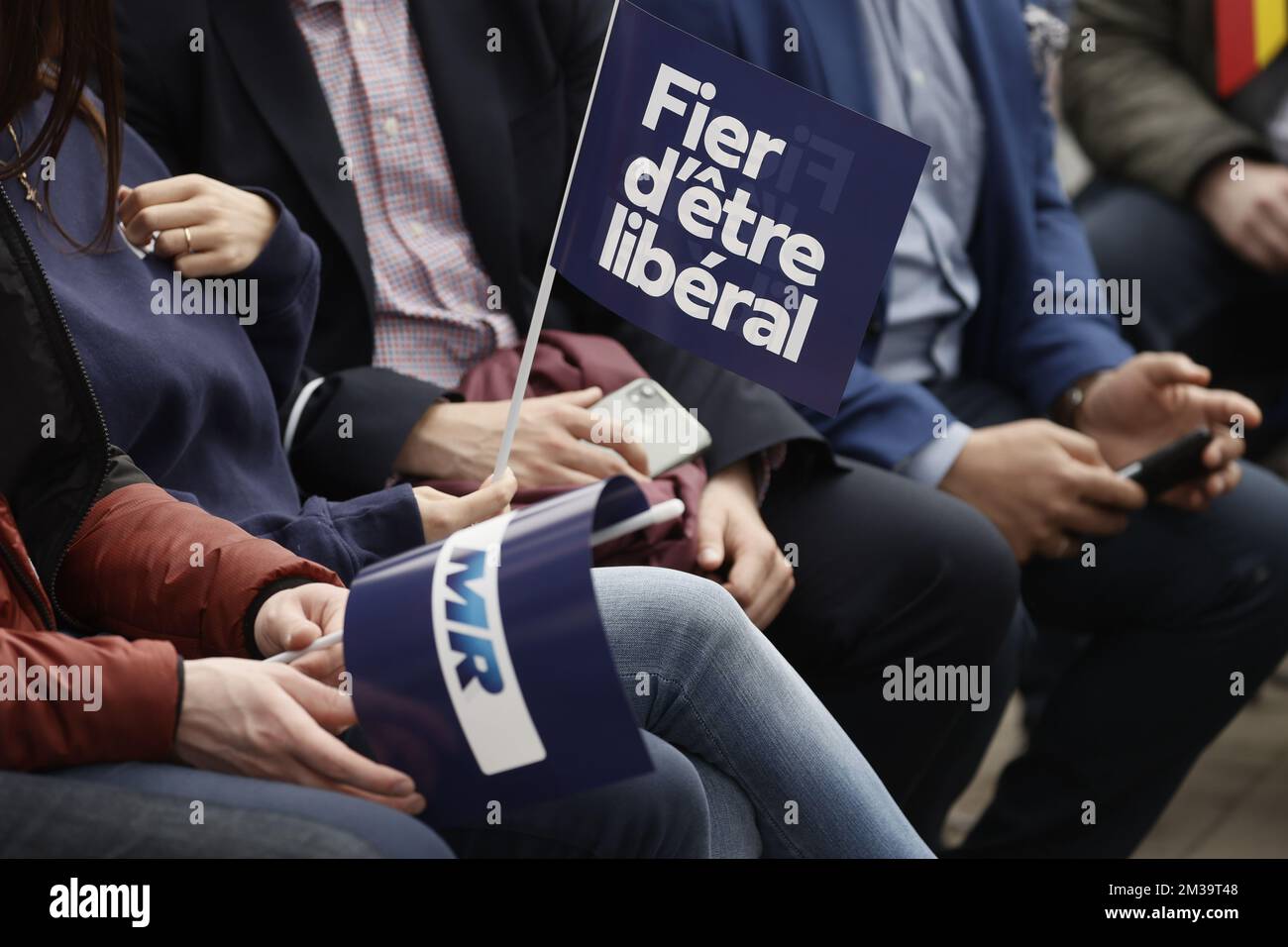 Illustration picture taken during the meeting of MR, French-speaking ...