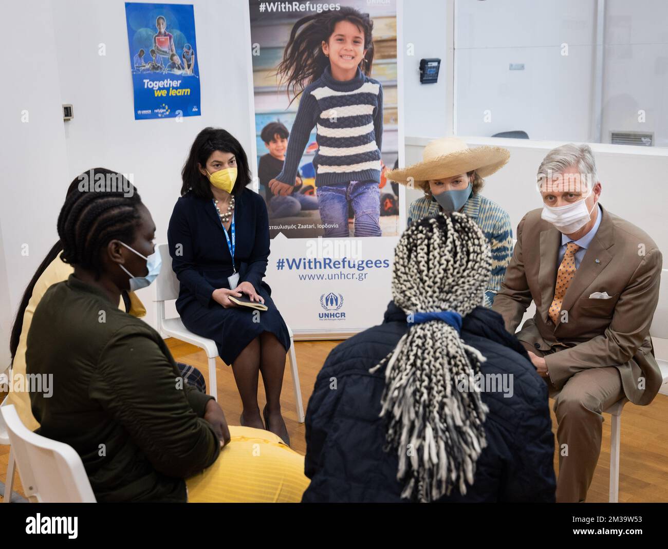 Queen Mathilde of Belgium and King Philippe - Filip of Belgium pictured ...