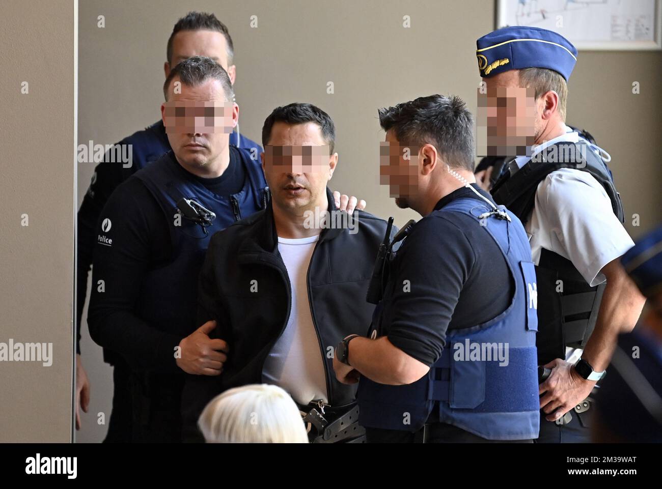 The accused Dragisa Hamidovic pictured at the jury constitution session ...