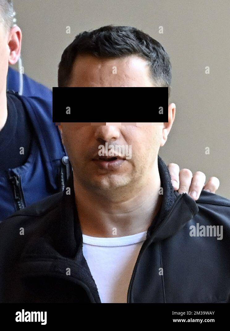 The accused Dragisa Hamidovic pictured at the jury constitution session ...