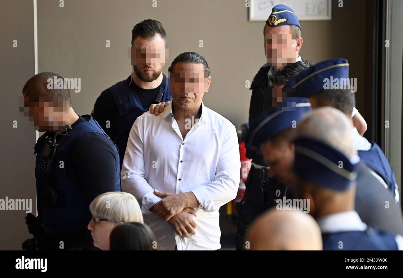 The accused Sandro Hamidovic pictured during the jury constitution ...