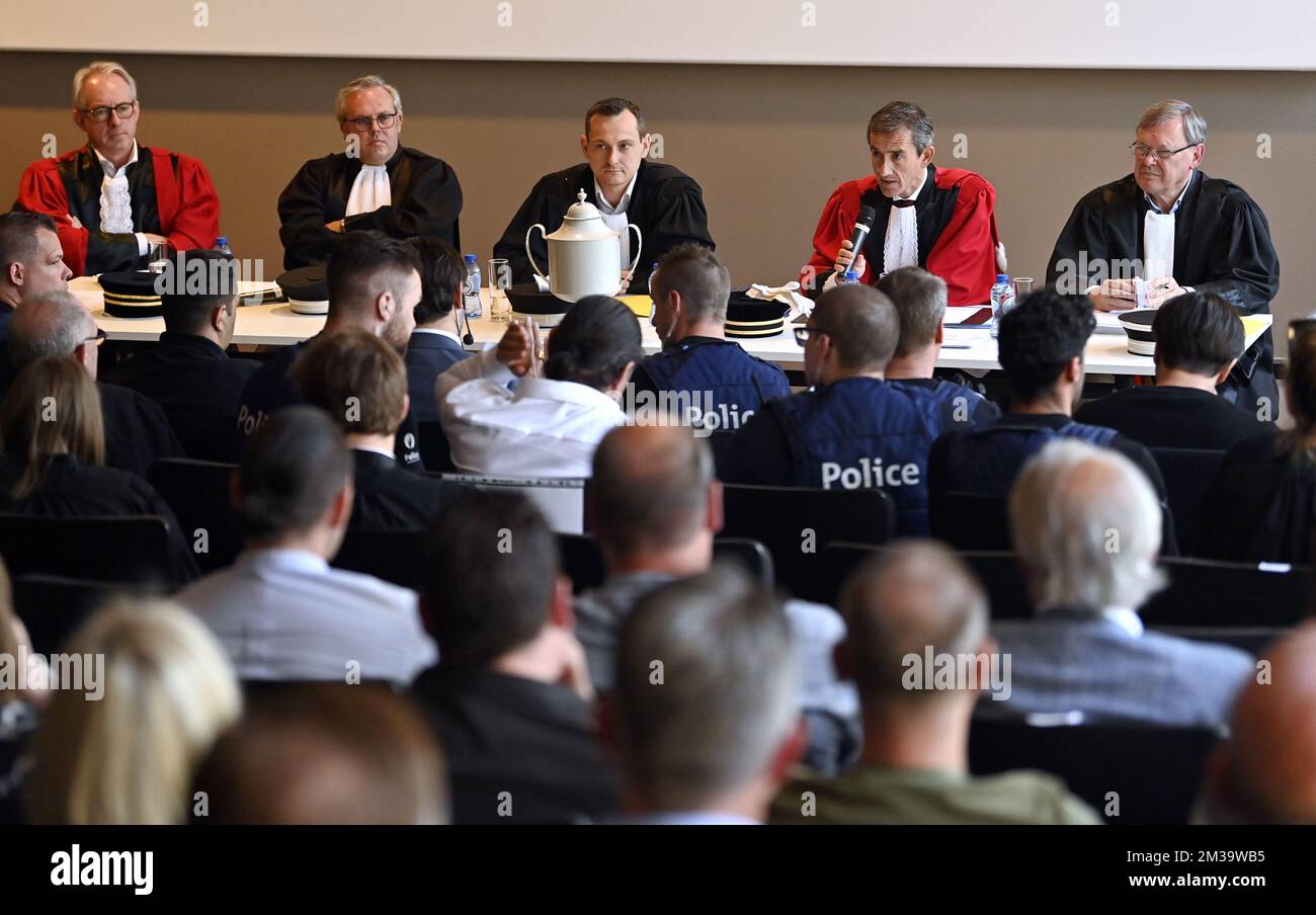 Public prosecutor Patrick Boyen (L), Public prosecutor Cedric Stuyck ...