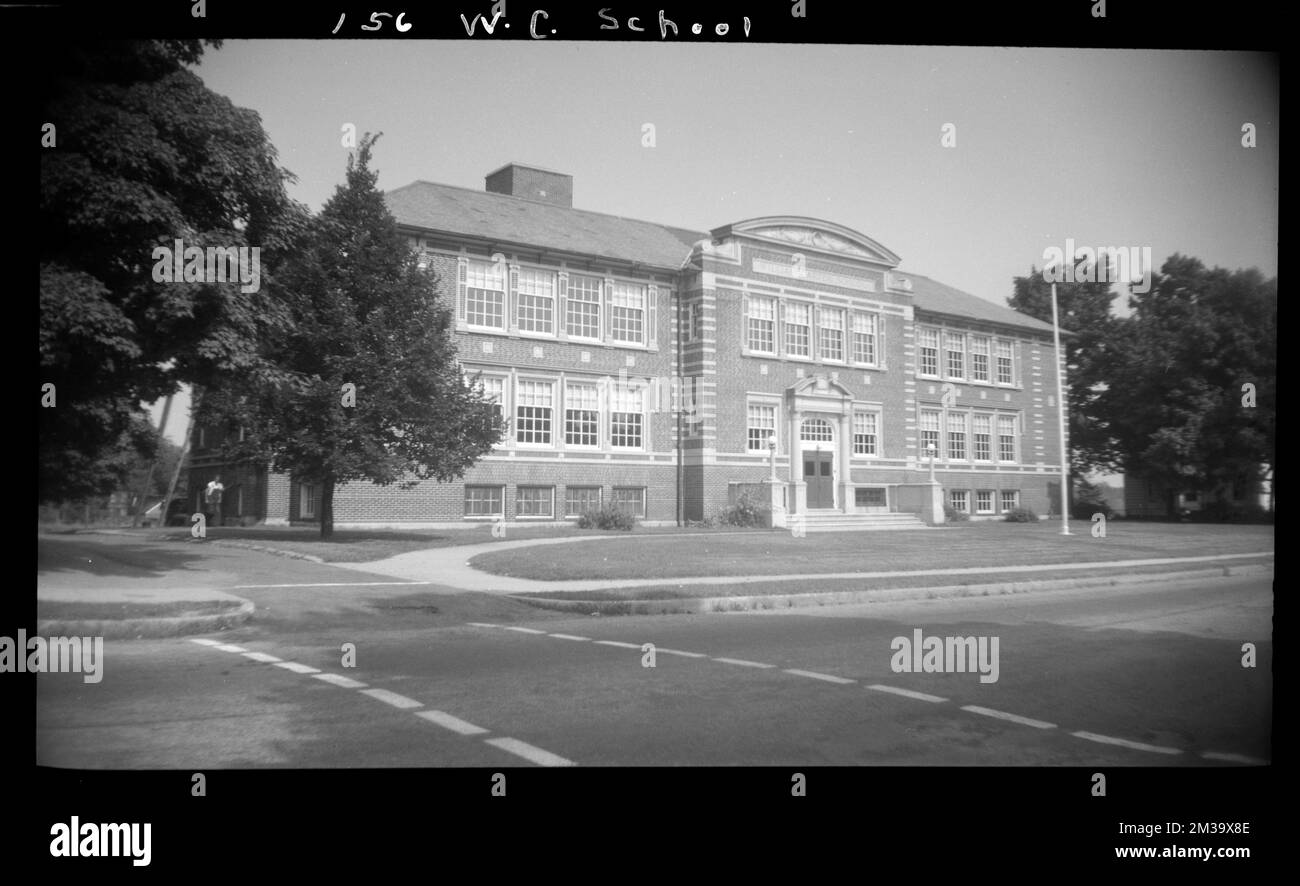 Highland Ave - W.C. School , Schools. Needham Building Collection Stock ...