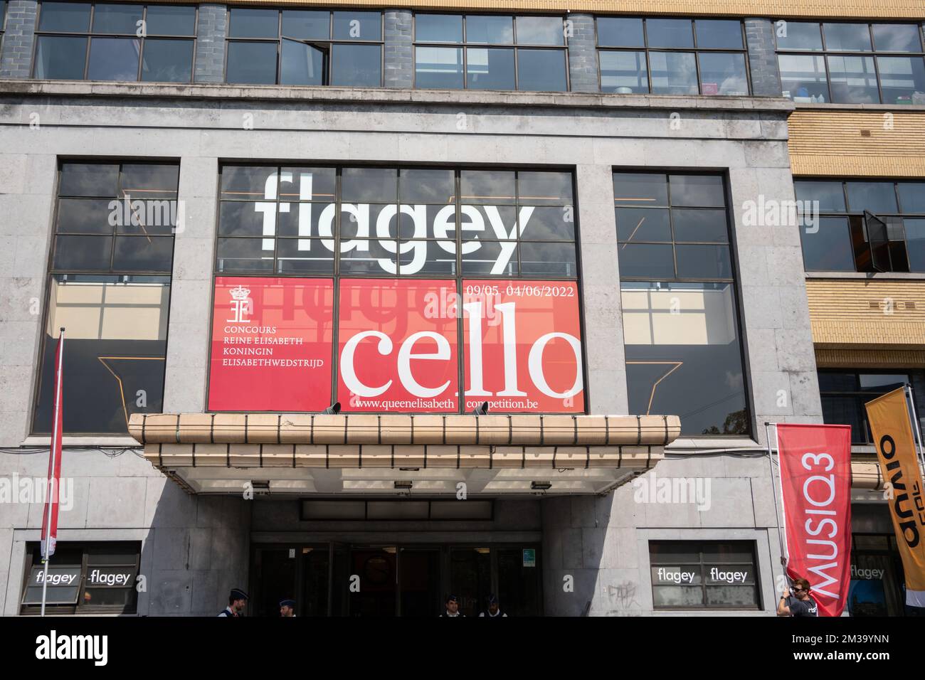 Illustration picture shows the outside of the Flagey building, during ...