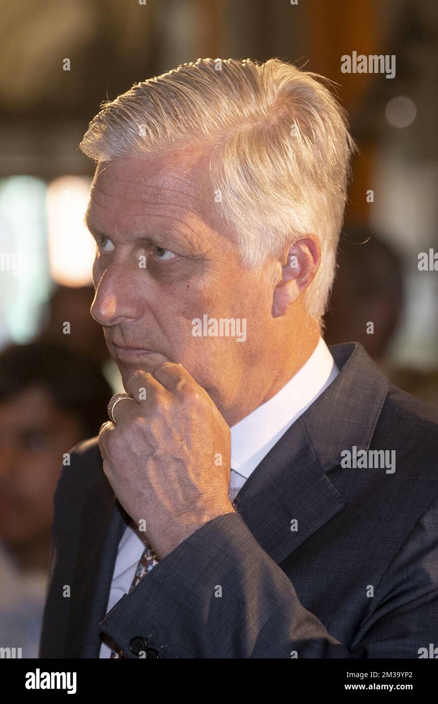 King Philippe - Filip of Belgium pictured during a royal visit to Train ...