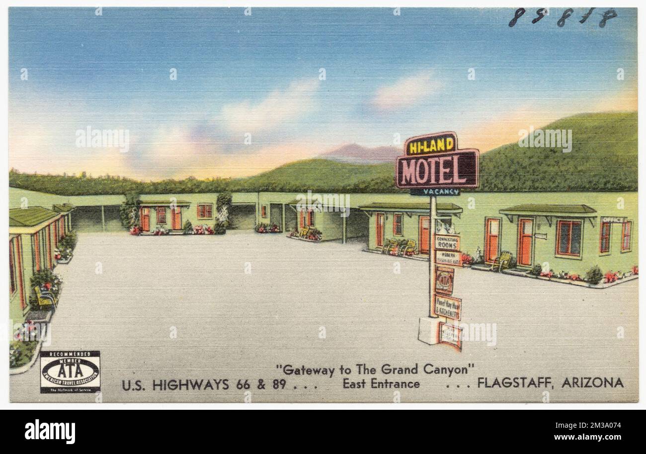 Route 66 historic postcards hi-res stock photography and images - Alamy