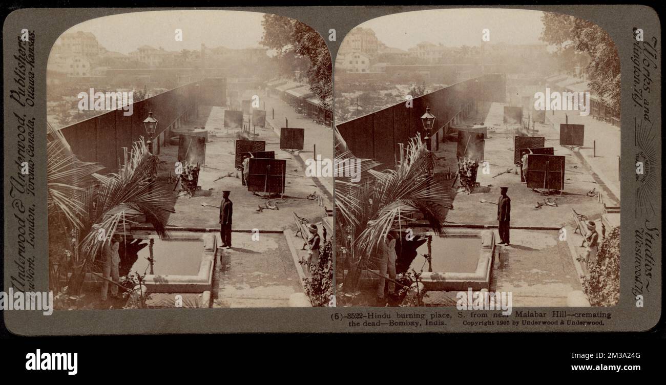 Hindu cremation grounds - burning the dead - Bombay, India , Funeral ...