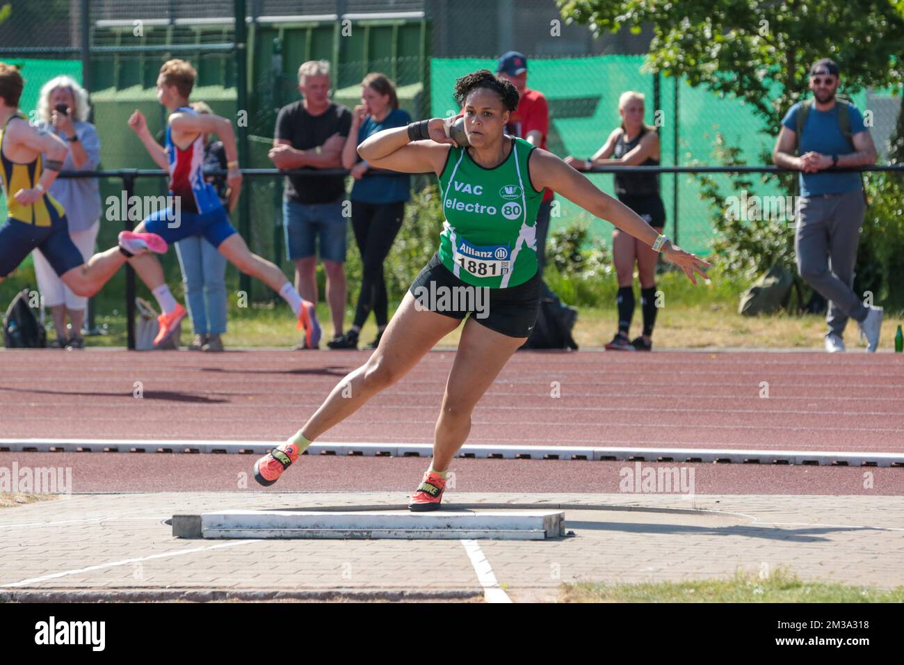 Belgian Jolien Maliga Boumkwopictured in action during the women's shot ...