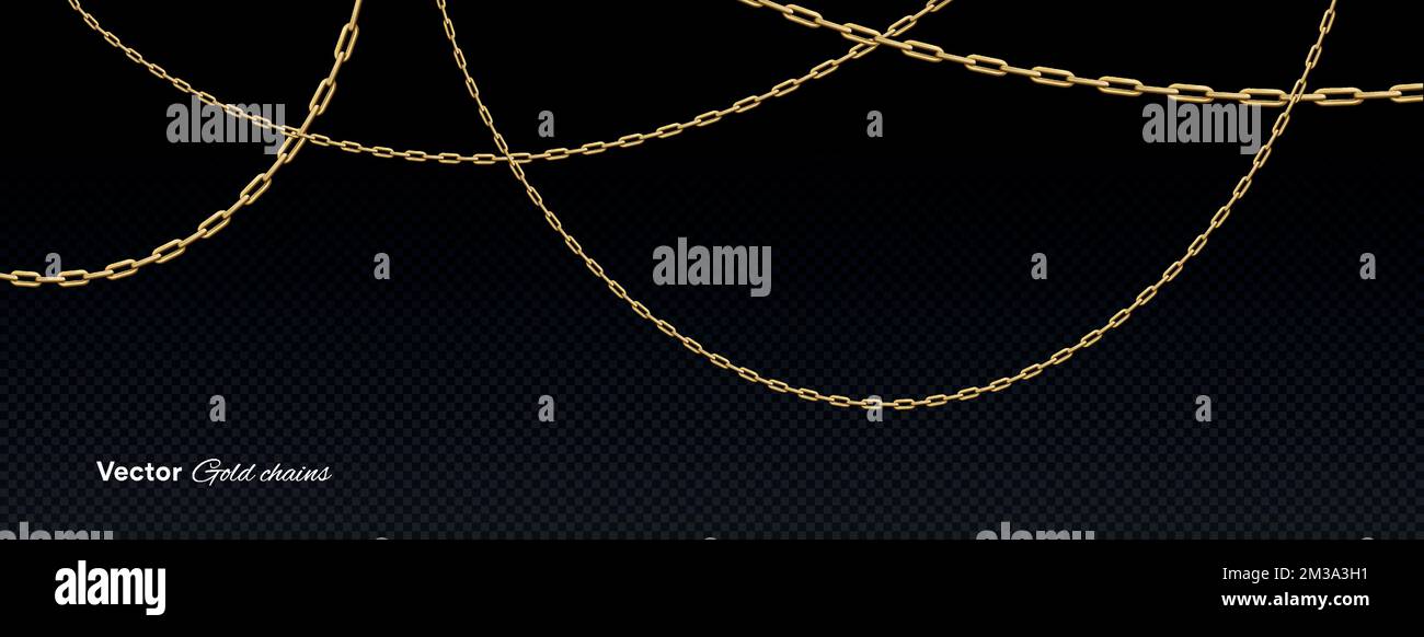 Gold chains concept Stock Vector Image & Art - Alamy