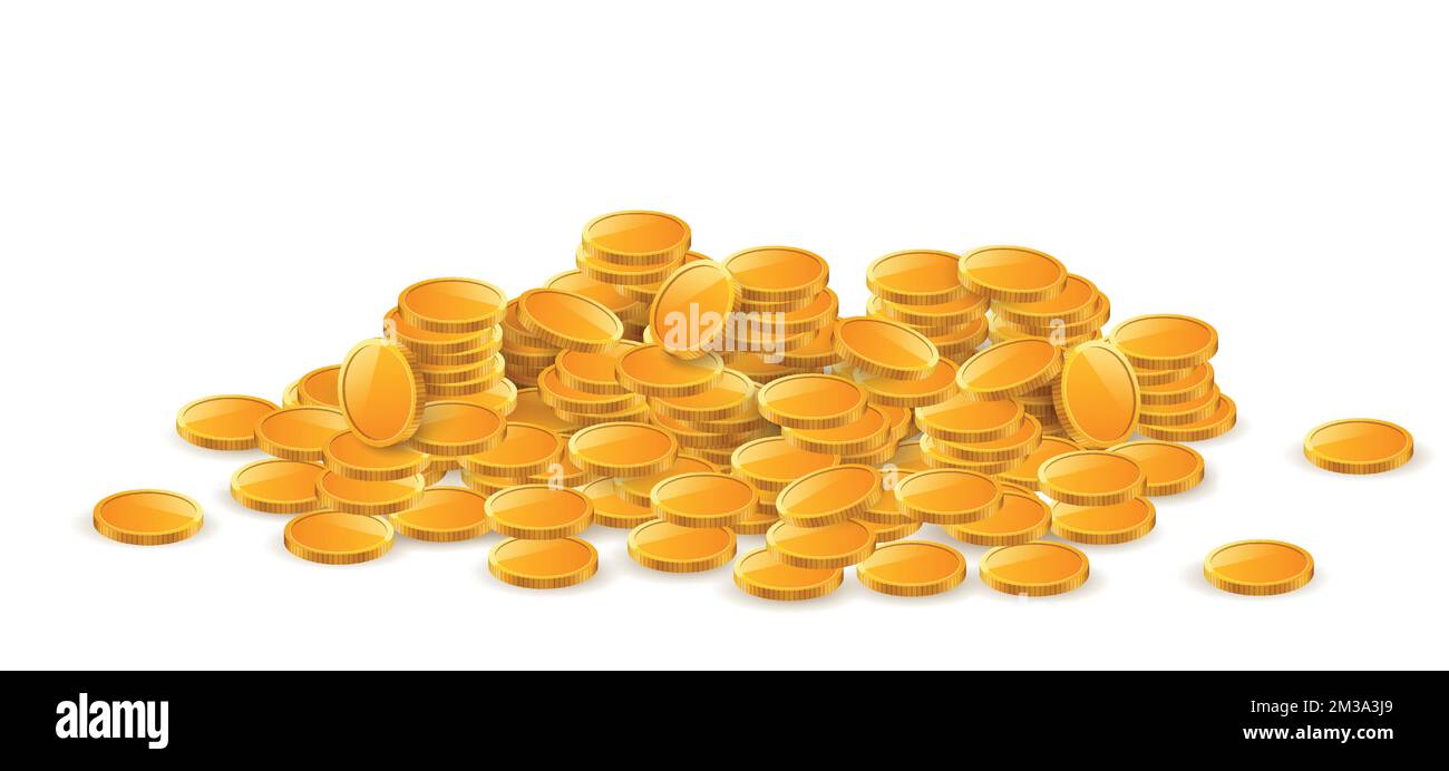 Pile of gold coins Stock Vector Image & Art - Alamy