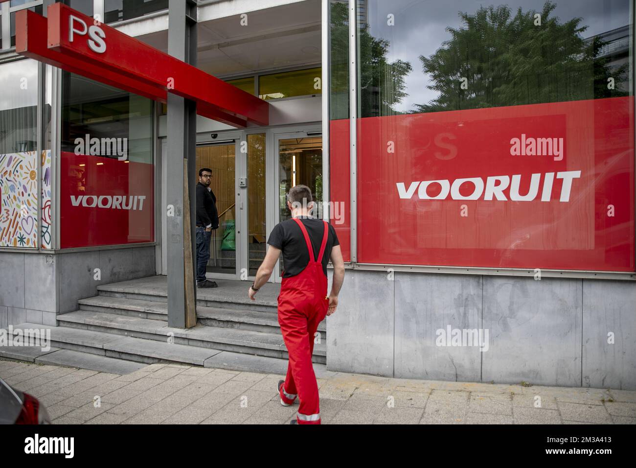 Illustration picture shows the PS headquarters during a press ...