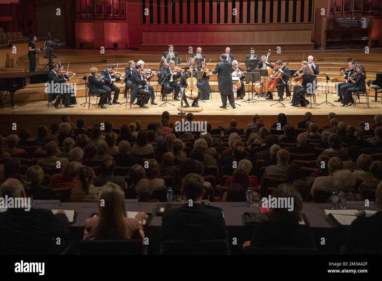 Illustration picture taken during a royal visit to the semi finals of ...