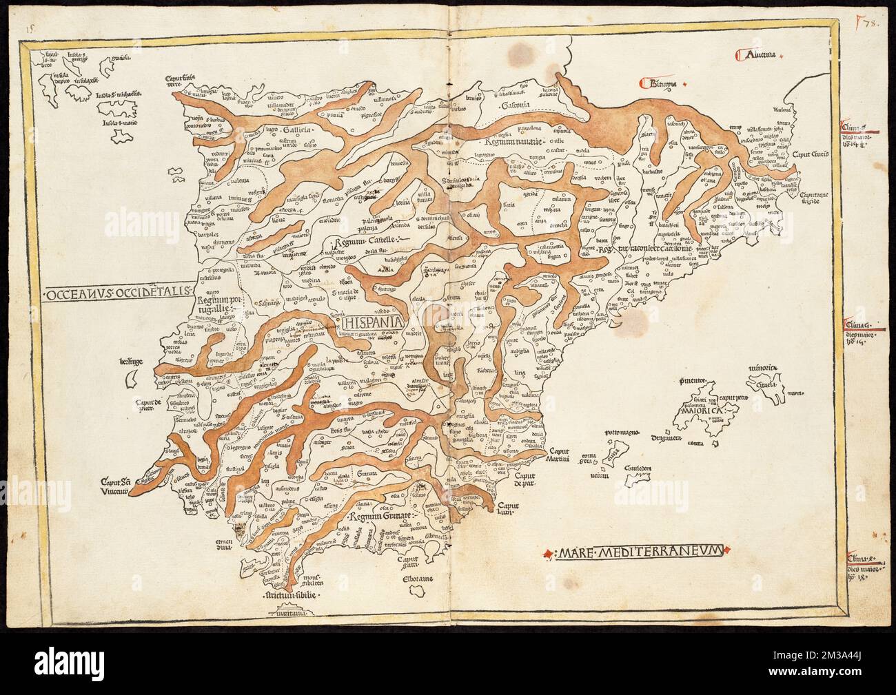 Map of spain 1800 hi-res stock photography and images - Alamy